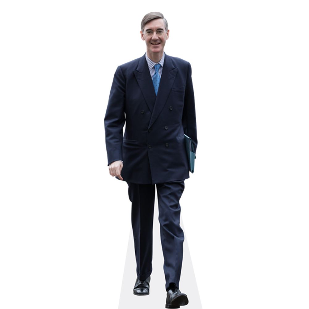 Jacob Rees-Mogg (Blue Suit) Mini Cardboard Cutout Standee - Walmart.com