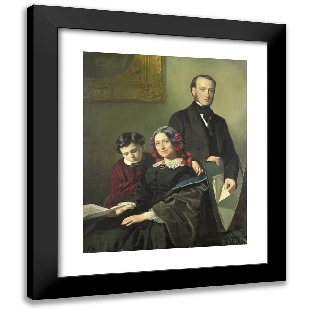 Jacob Spoel 12x14 Black Modern Framed Museum Art Print Titled - Mrs. A ...