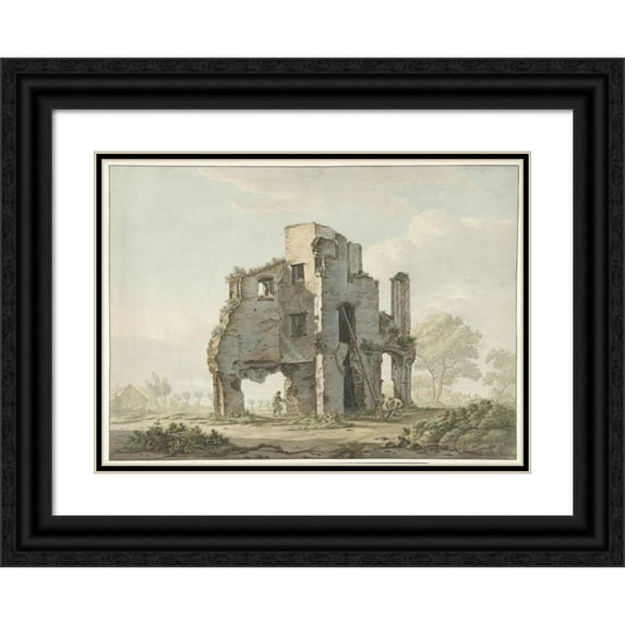 Jacob van Liender 18x14 Black Ornate Wood Framed Double Matted Museum ...