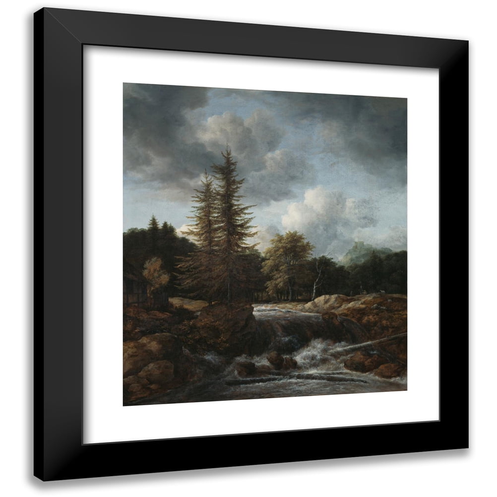 Jacob van Ruisdael 12x14 Black Modern Framed Museum Art Print Titled ...