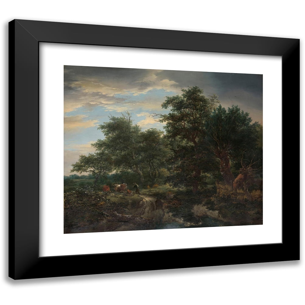 Jacob van Ruisdael 17x15 Black Modern Framed Museum Art Print Titled ...