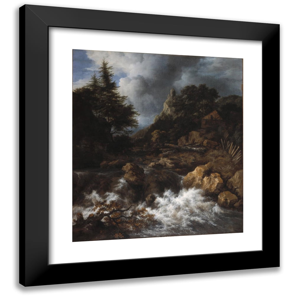 Jacob van Ruisdael 20x22 Black Modern Framed Museum Art Print Titled ...