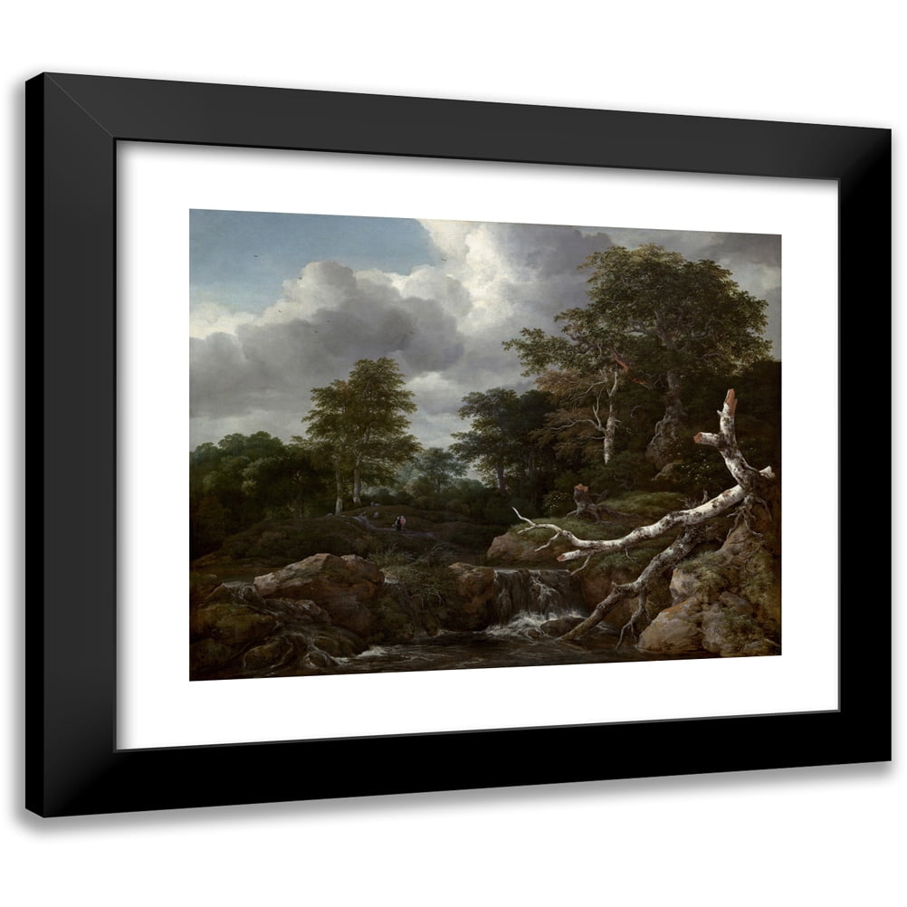 Jacob van Ruisdael 24x20 Black Modern Framed Museum Art Print Titled ...