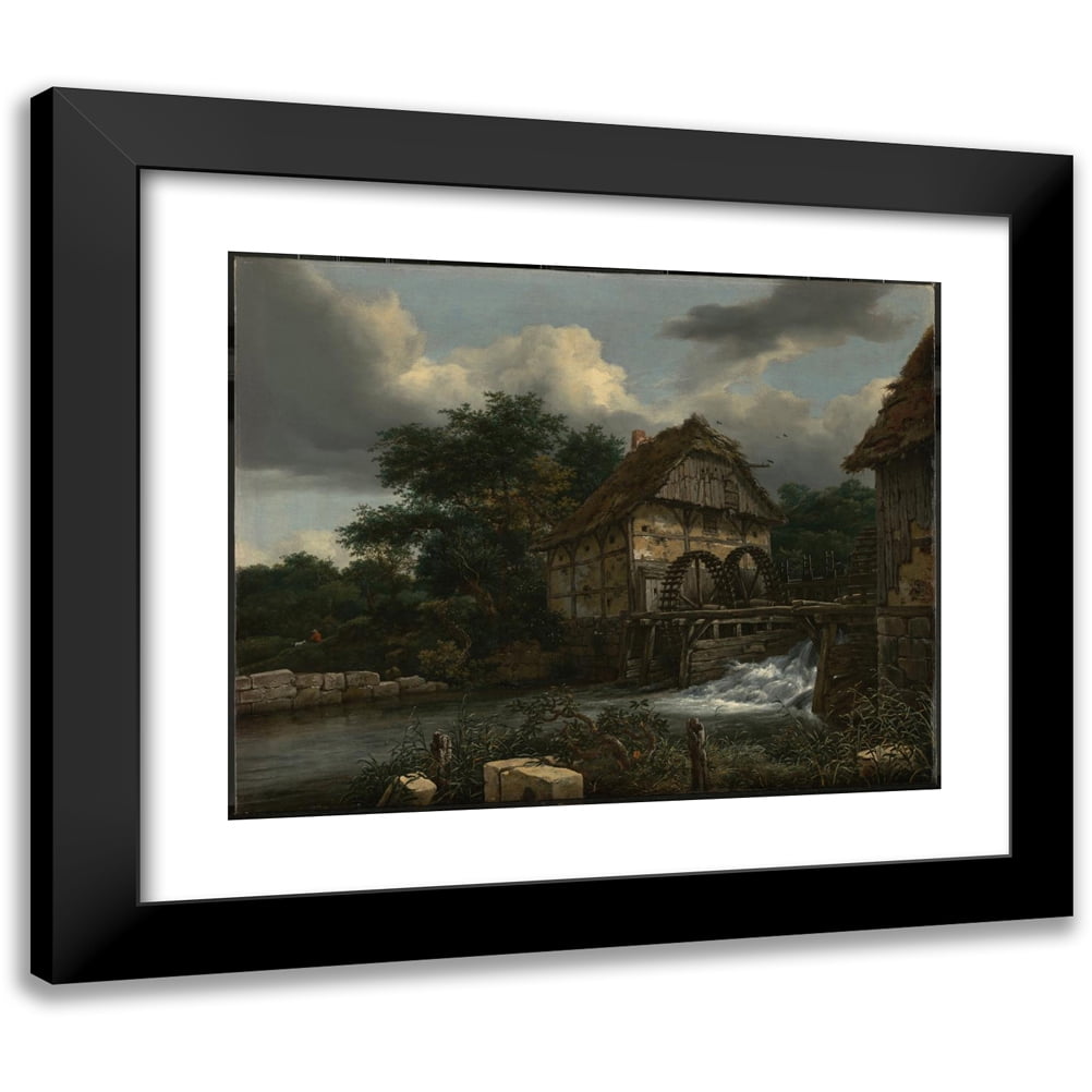 Jacob van Ruisdael 24x20 Black Modern Framed Museum Art Print Titled ...