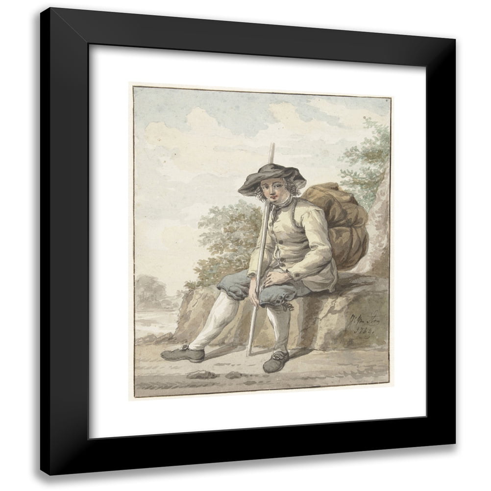 Jacob van Strij 15x18 Black Modern Framed Museum Art Print Titled ...