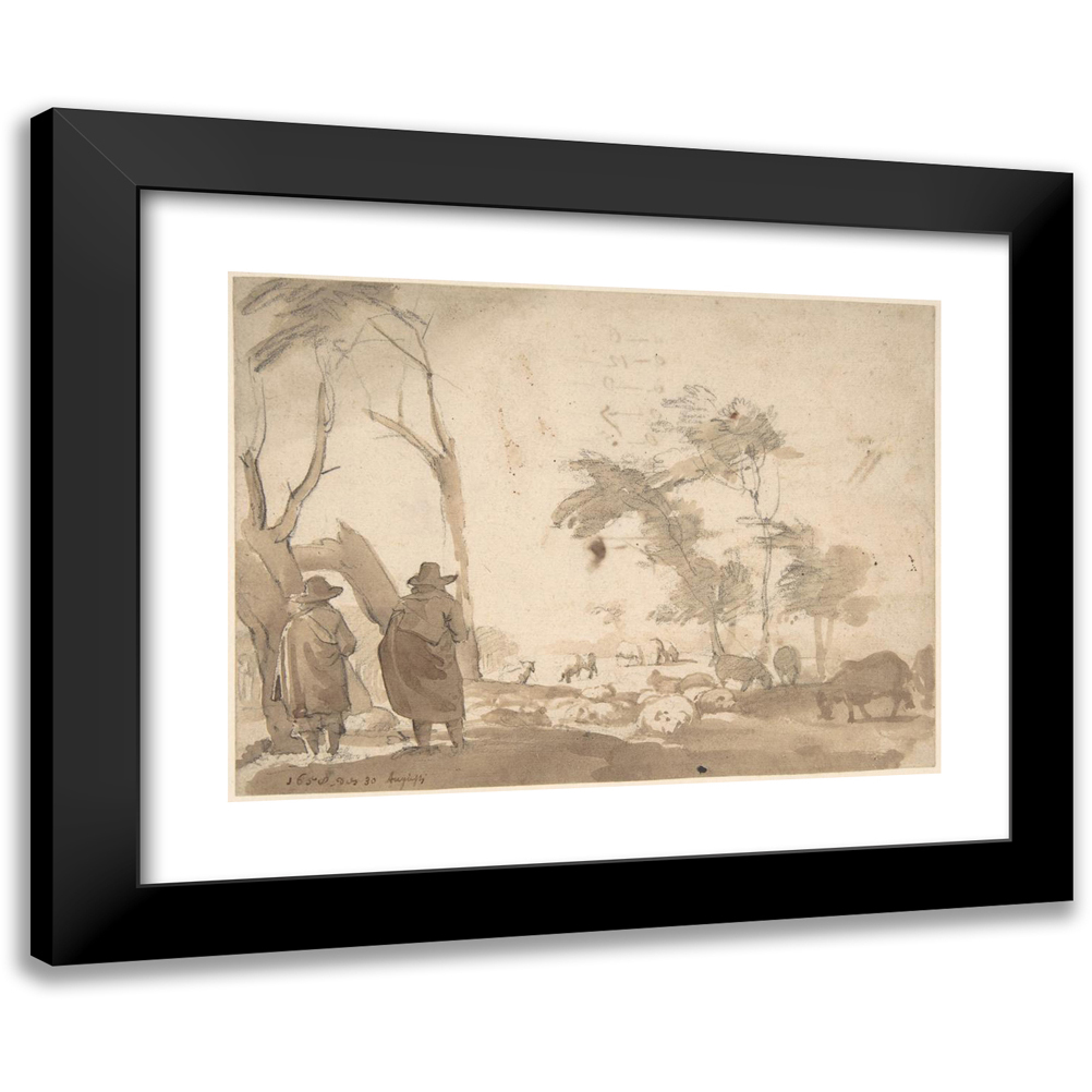 Jacob van der Does 24x19 Black Modern Framed Museum Art Print Titled ...