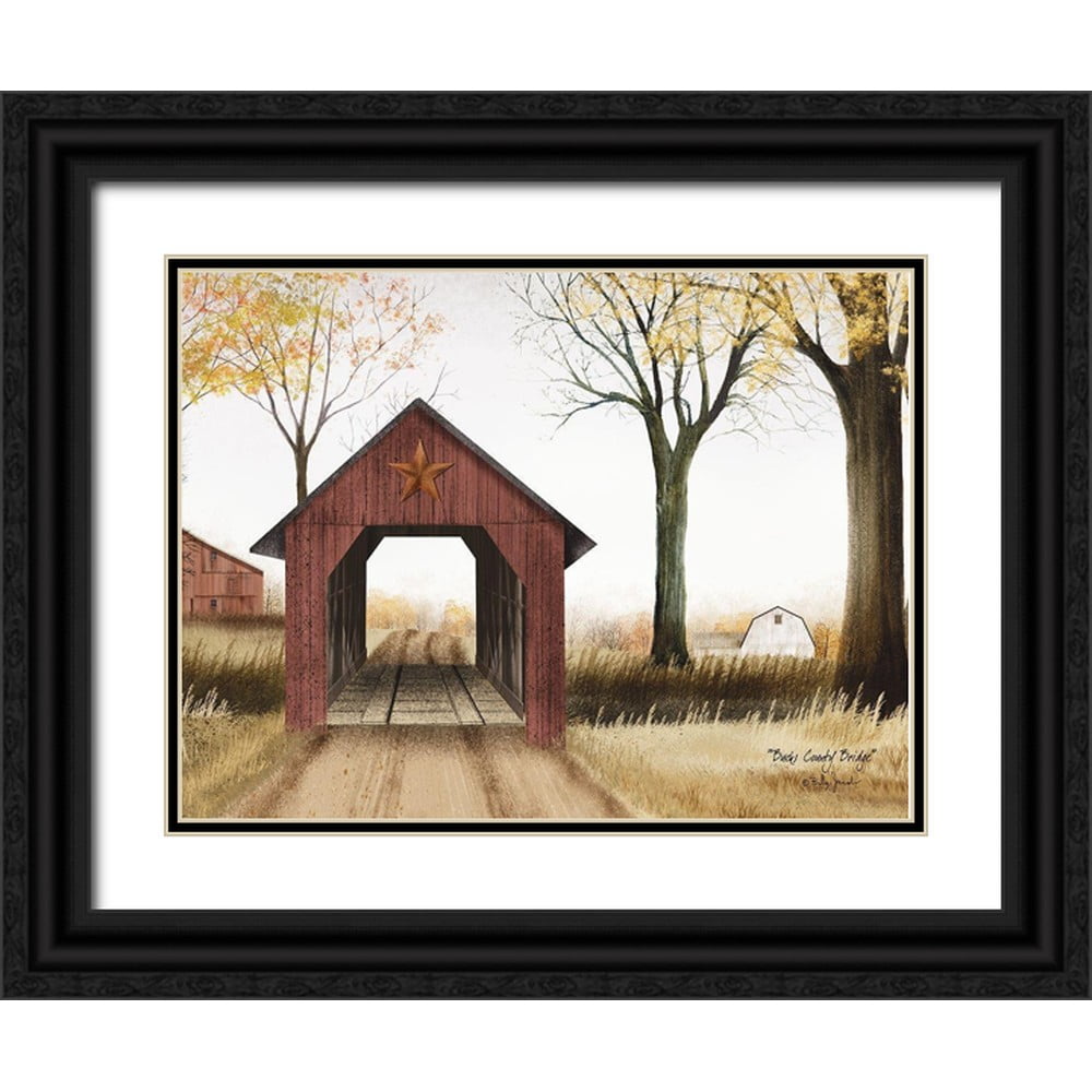 Jacobs, Billy 14x12 Black Ornate Wood Framed with Double Matting Museum ...
