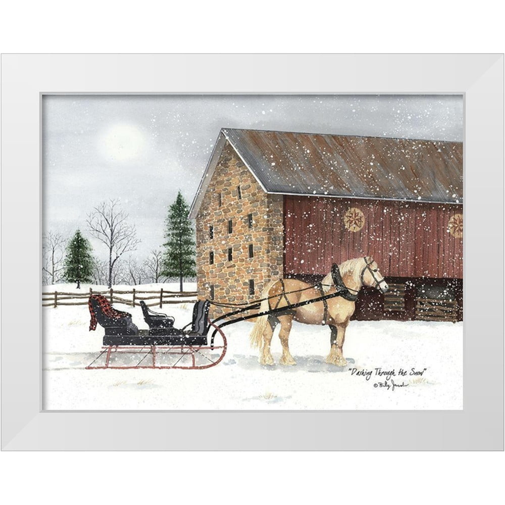 Jacobs, Billy 14x12 White Modern Wood Framed Museum Art Print Titled ...