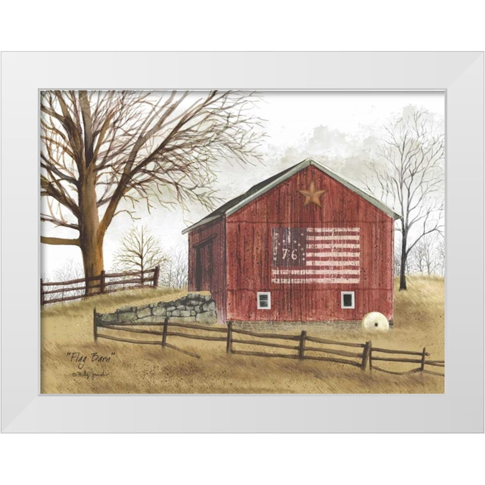 Jacobs, Billy 32x25 White Modern Wood Framed Museum Art Print Titled ...