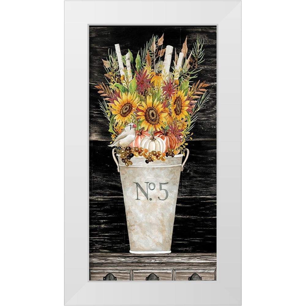 Jacobs, Cindy 11x18 White Modern Wood Framed Museum Art Print Titled ...