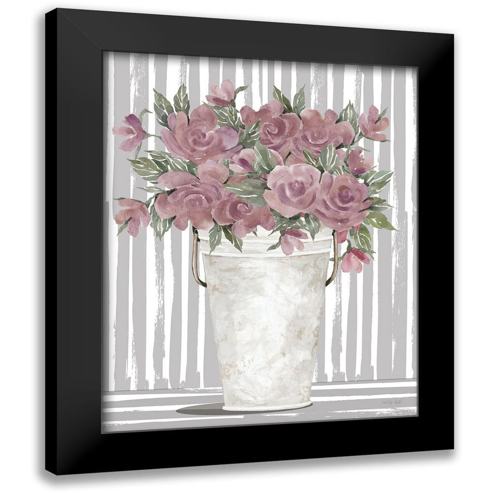 Jacobs, Cindy 12x14 Black Modern Framed Museum Art Print Titled - Pink ...