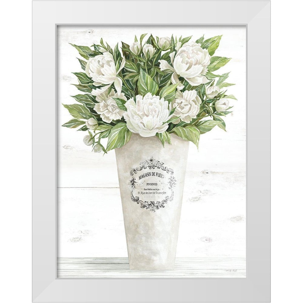 Jacobs, Cindy 12x14 White Modern Wood Framed Museum Art Print Titled ...