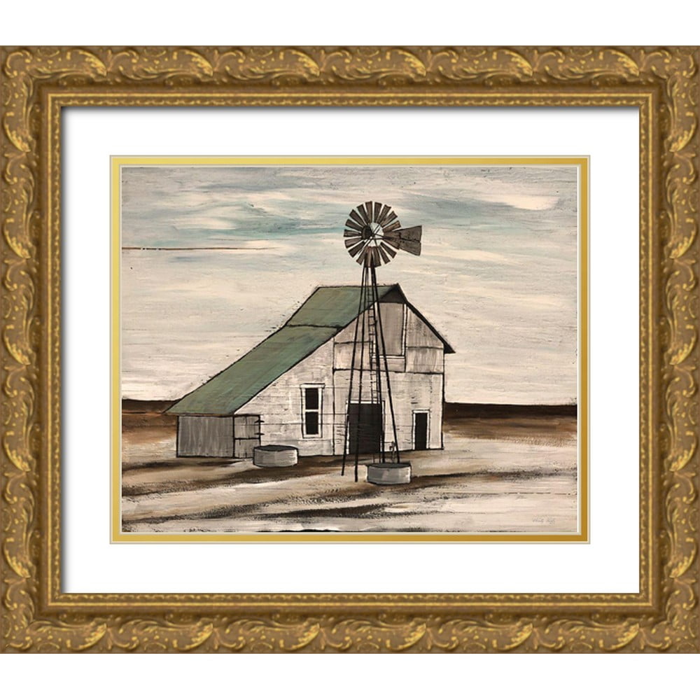 Jacobs, Cindy 14x12 Gold Ornate Wood Framed with Double Matting Museum ...