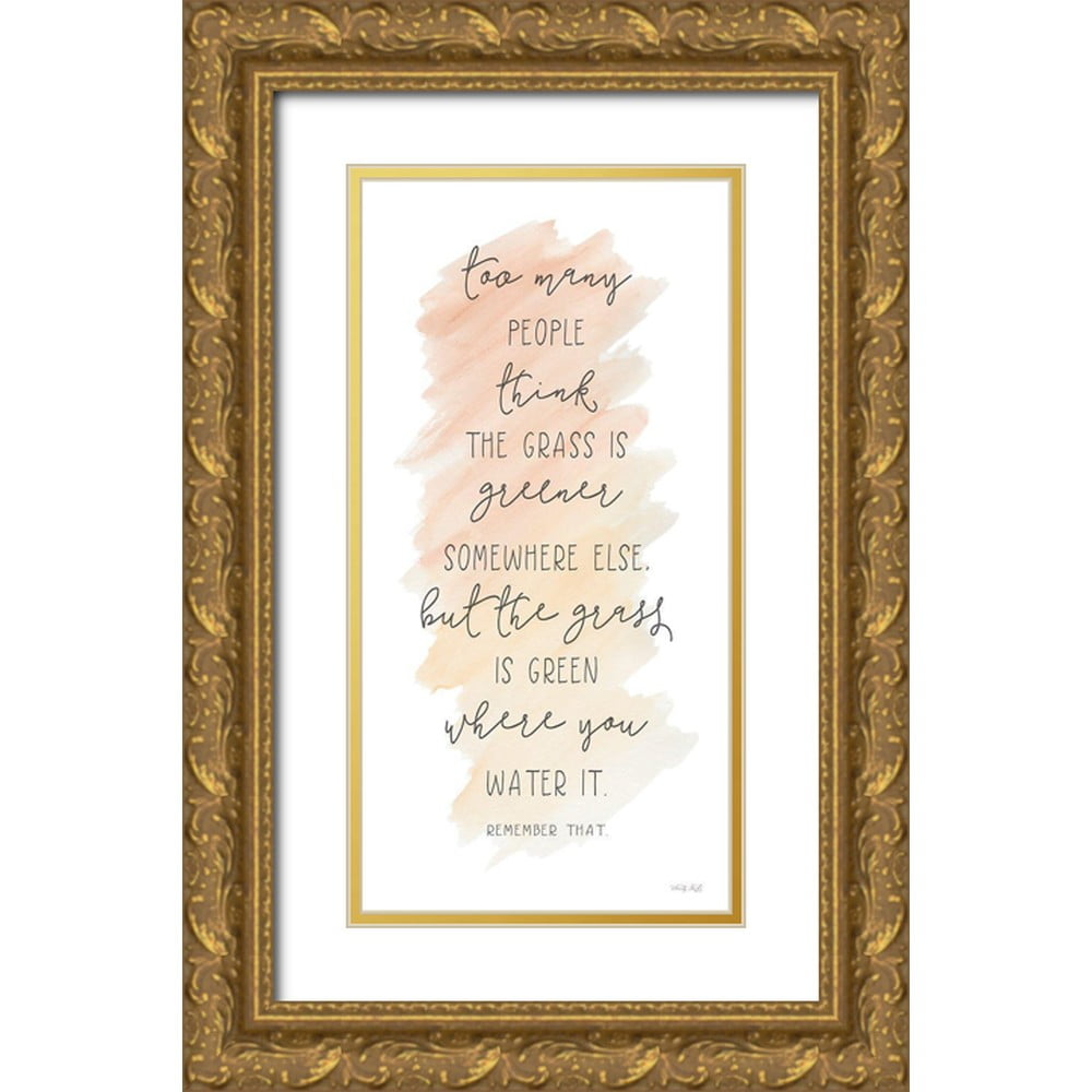 Jacobs, Cindy 18x32 Gold Ornate Wood Framed with Double Matting Museum ...