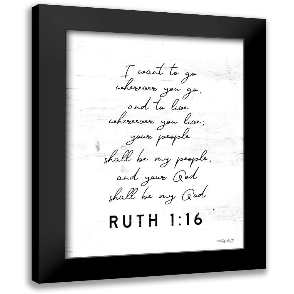 Jacobs, Cindy 19x24 Black Modern Framed Museum Art Print Titled - Ruth ...