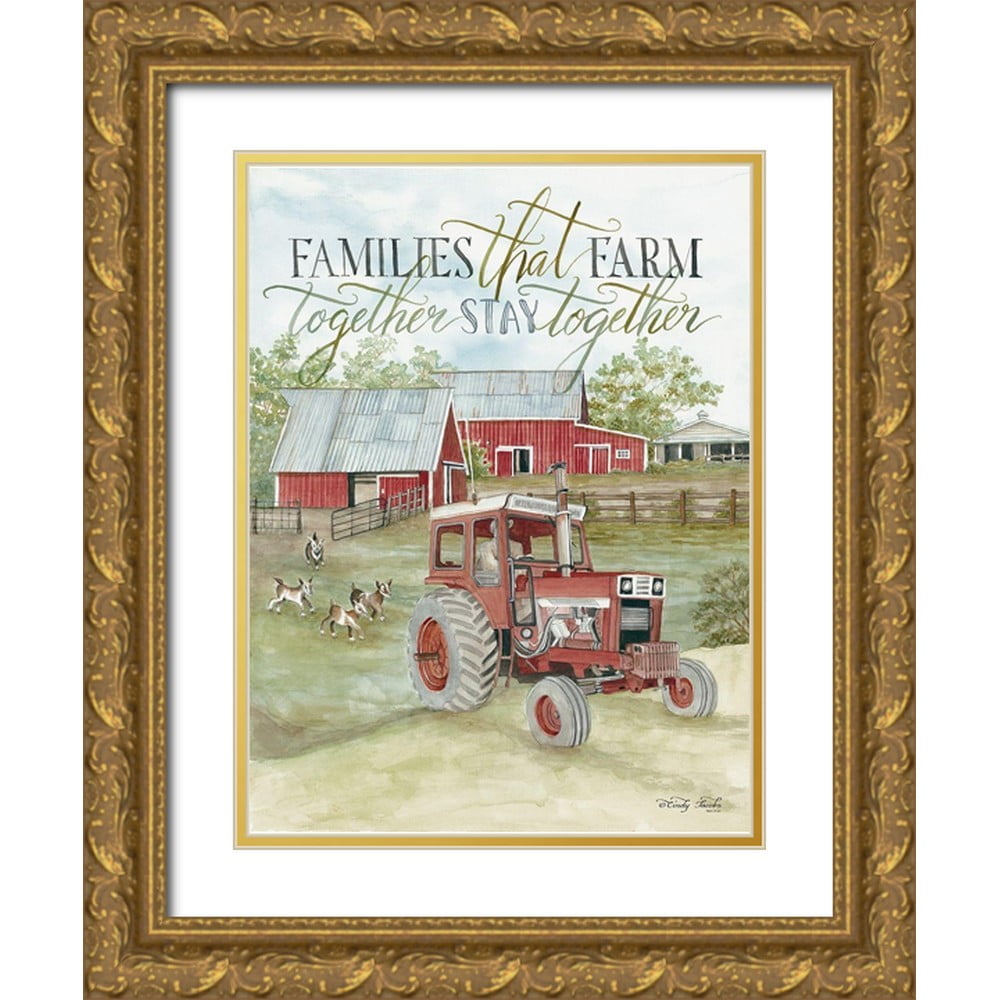 Jacobs, Cindy 19x24 Gold Ornate Wood Framed with Double Matting Museum ...