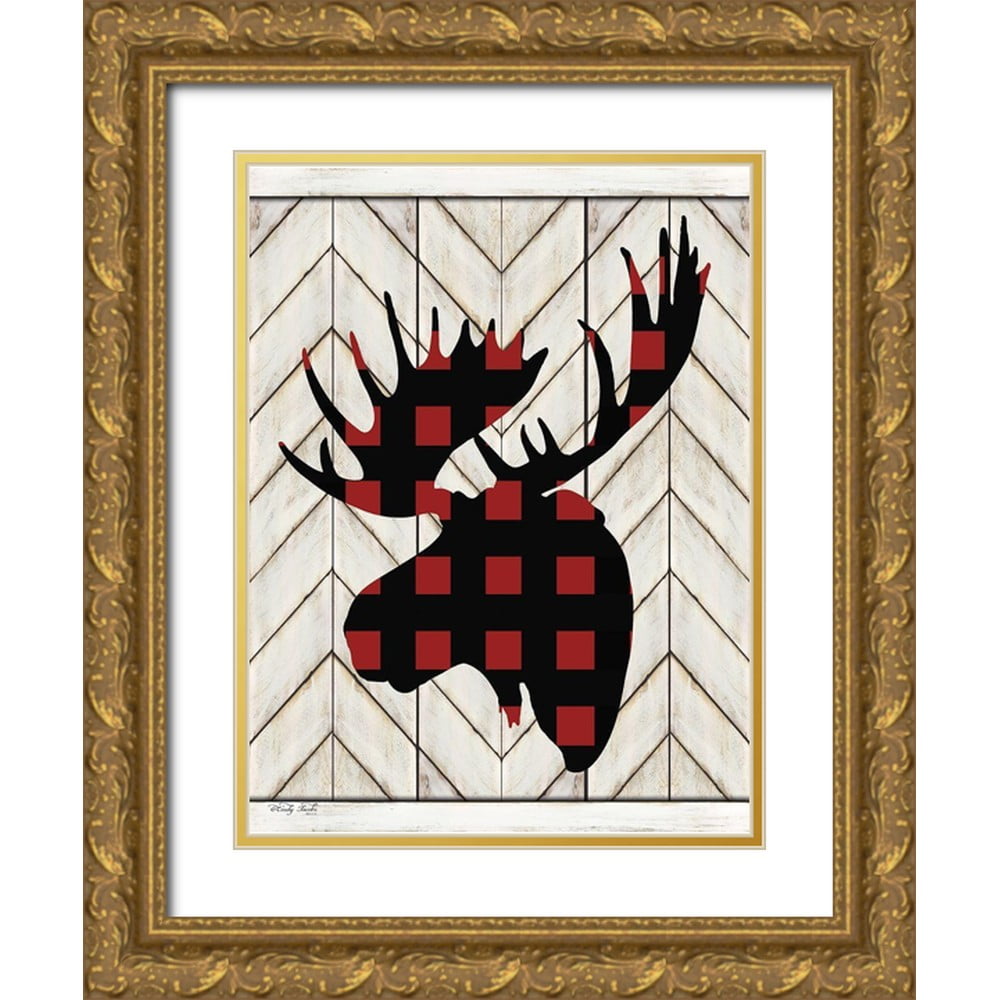 Jacobs, Cindy 19x24 Gold Ornate Wood Framed with Double Matting Museum Art Print Titled - Plaid ...