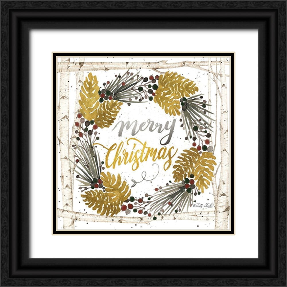 Jacobs, Cindy 20x20 Black Ornate Wood Framed with Double Matting Museum ...