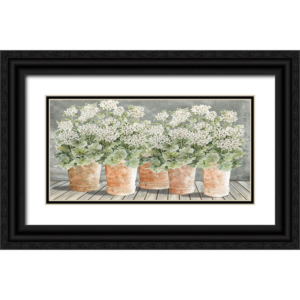 Jacobs, Cindy 24x14 Black Ornate Wood Framed with Double Matting Museum ...