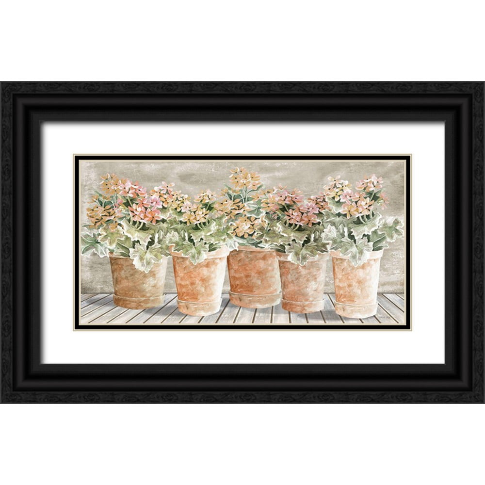 Jacobs, Cindy 24x14 Black Ornate Wood Framed with Double Matting Museum ...