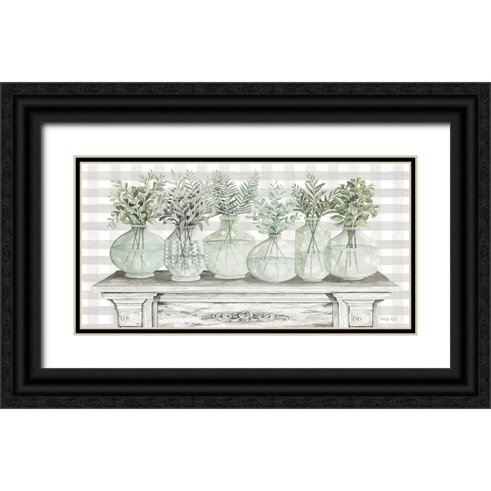 Jacobs, Cindy 24x14 Black Ornate Wood Framed with Double Matting Museum ...