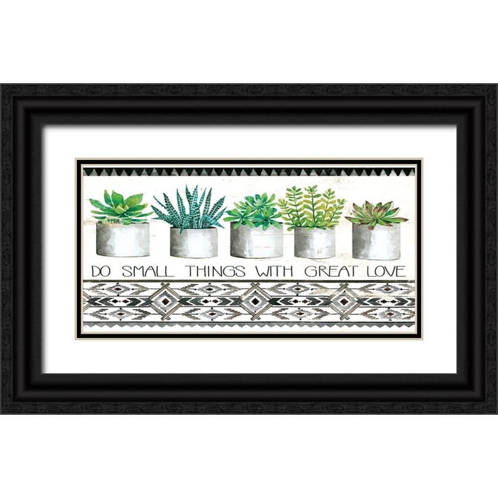 Jacobs, Cindy 24x14 Black Ornate Wood Framed with Double Matting Museum ...
