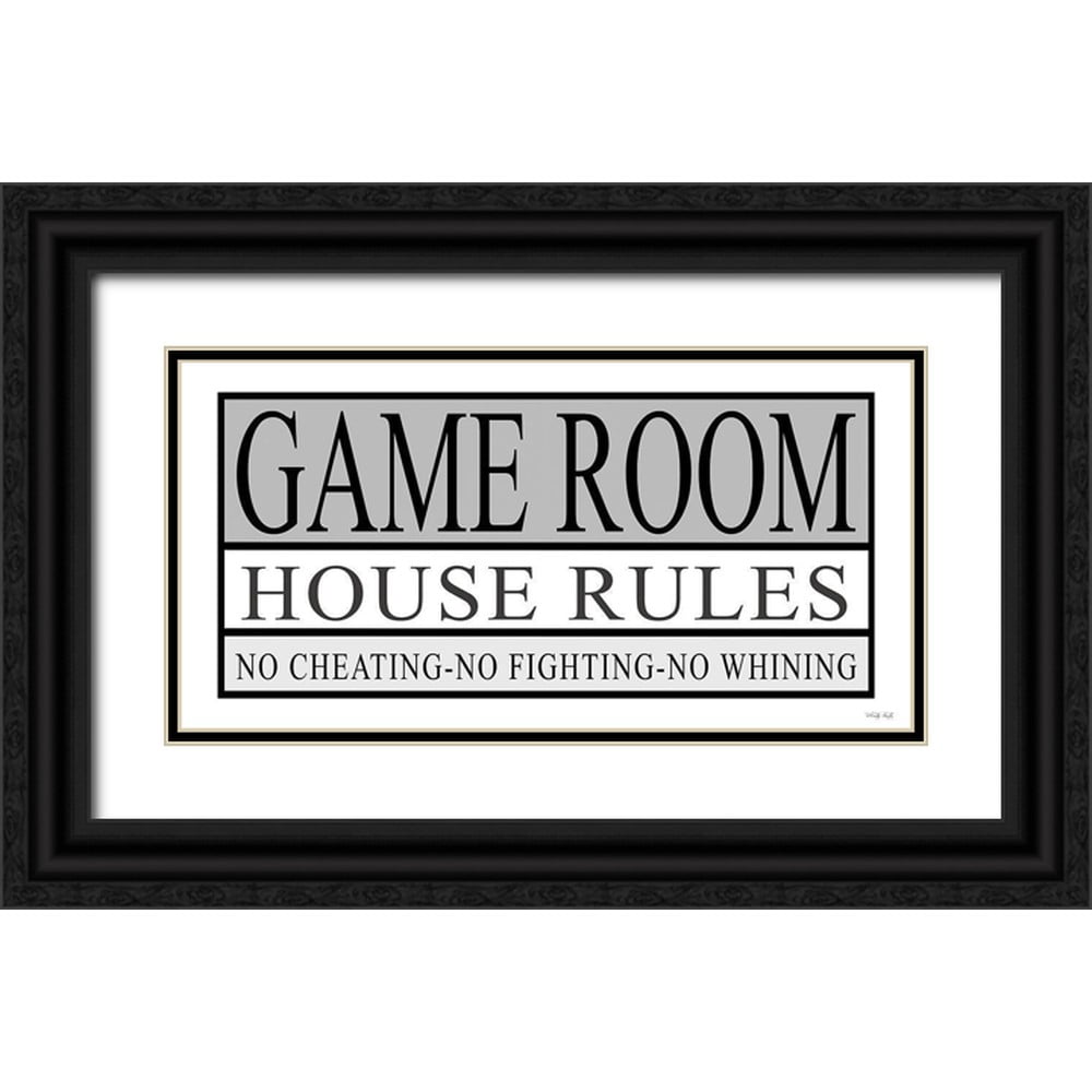 Jacobs, Cindy 24x14 Black Ornate Wood Framed with Double Matting Museum ...