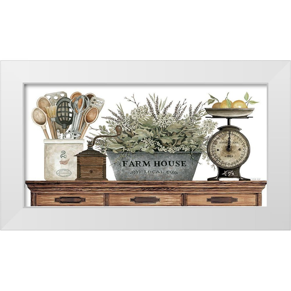 Jacobs, Cindy 24x14 White Modern Wood Framed Museum Art Print Titled ...