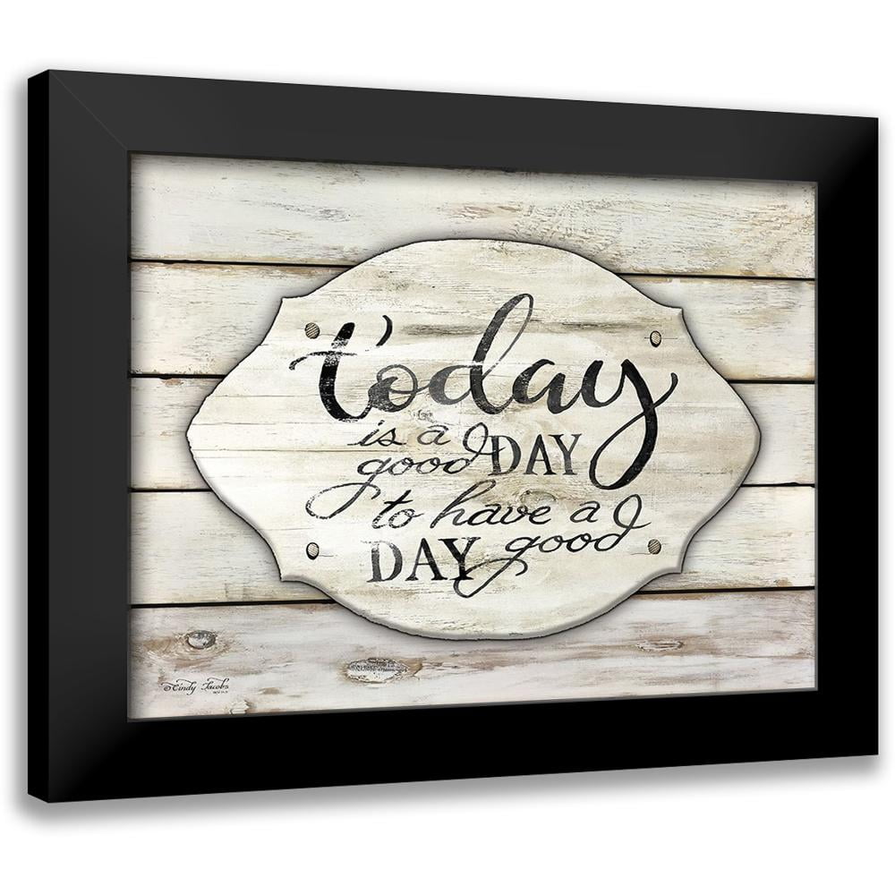 Jacobs, Cindy 24x19 Black Modern Framed Museum Art Print Titled - Today ...