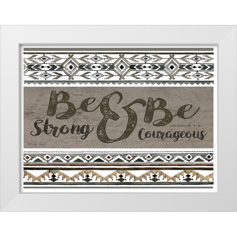 Jacobs, Cindy 24x19 White Modern Wood Framed Museum Art Print Titled ...