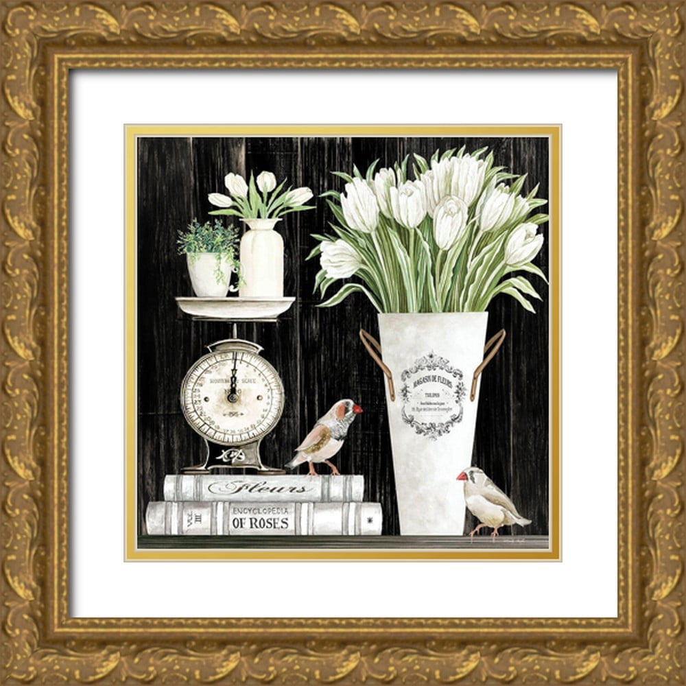 Jacobs, Cindy 26x26 Gold Ornate Wood Framed with Double Matting Museum ...