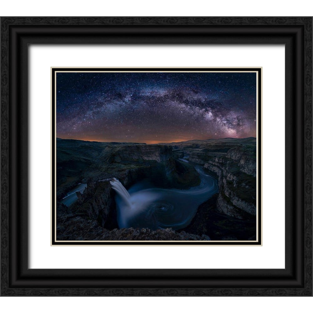 Jacobs, Lydia 30x26 Black Ornate Wood Framed with Double Matting Museum ...