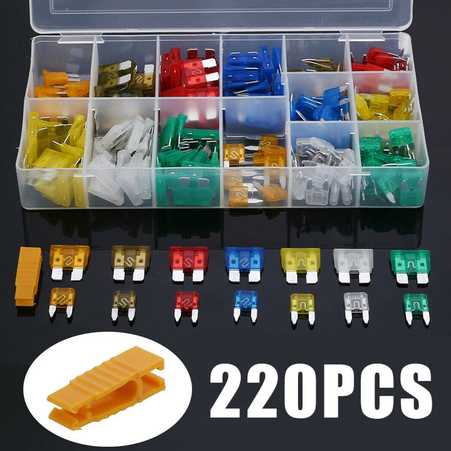 JacobsParts 220pc Blade Fuse Assortment Auto Car Truck Motorcycle Fuses ...