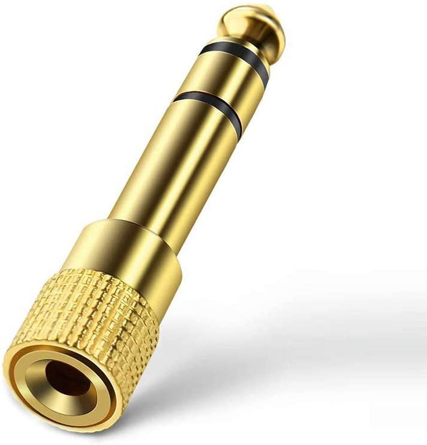 JacobsParts 3.5mm 1/8" Female to 6.35mm 1/4" Male TRS Stereo Audio ...
