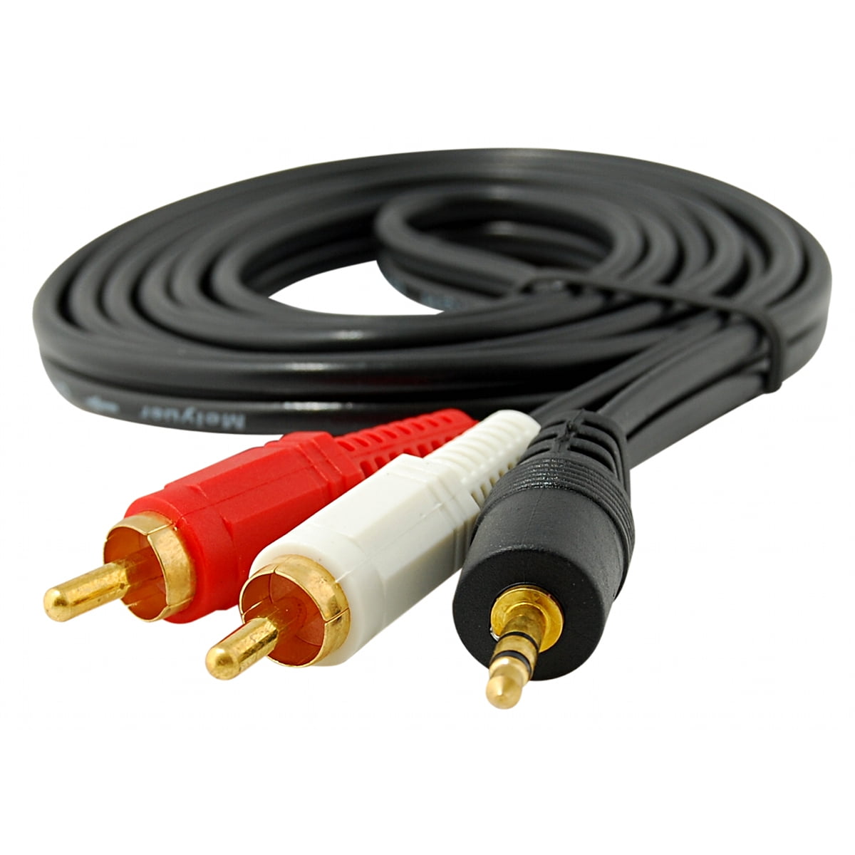 JacobsParts 3.5mm to RCA Cable, 4ft RCA Male to Aux Audio Adapter ...