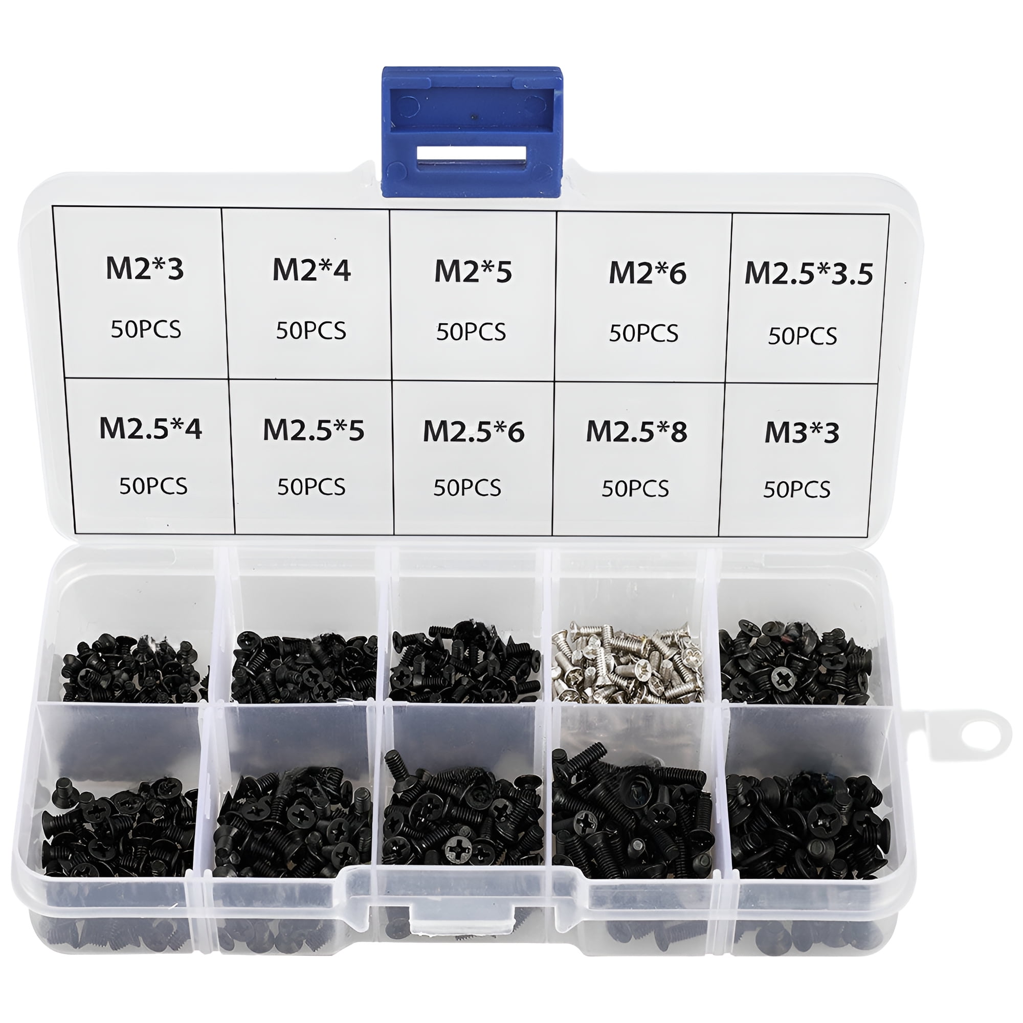 JacobsParts 500pcs Universal Laptop Notebook Screw Kit Set M2 M2.5 M3 ...