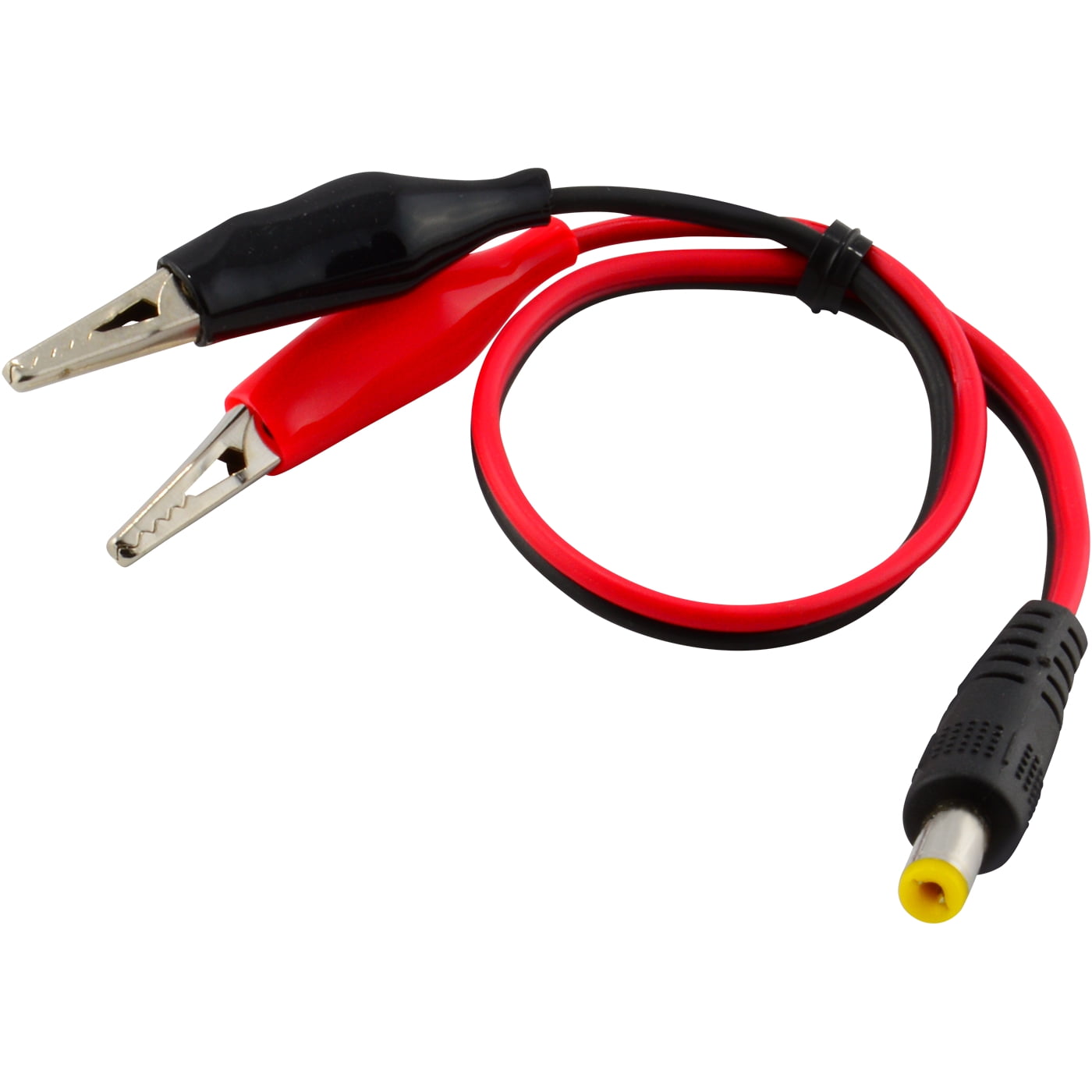 JacobsParts Dual Alligator Clips to 5.5x2.1mm Male Plug Connector Cable ...