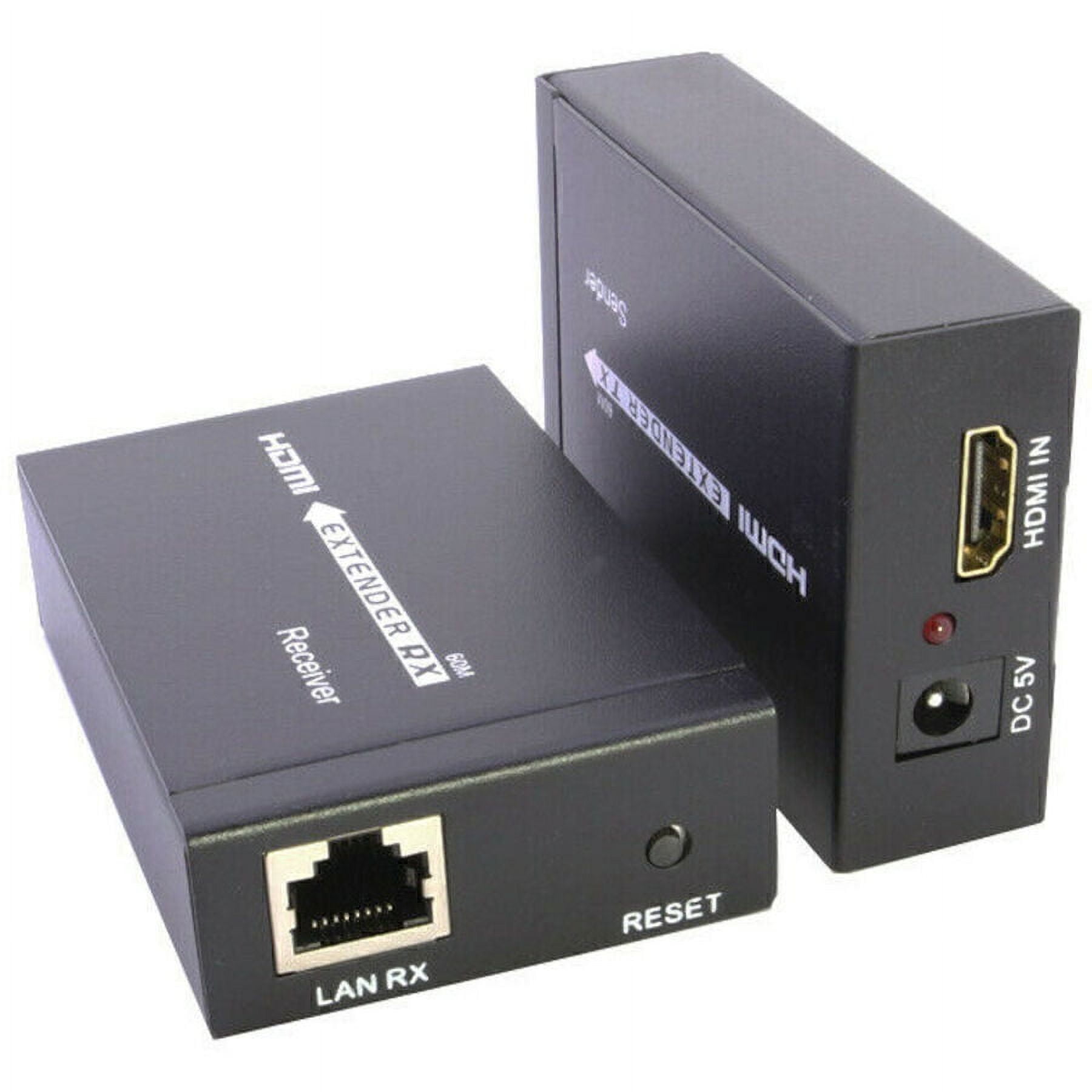 JacobsParts HDMI Extender up to 200ft over Cat5 Cat6 Ethernet Network ...