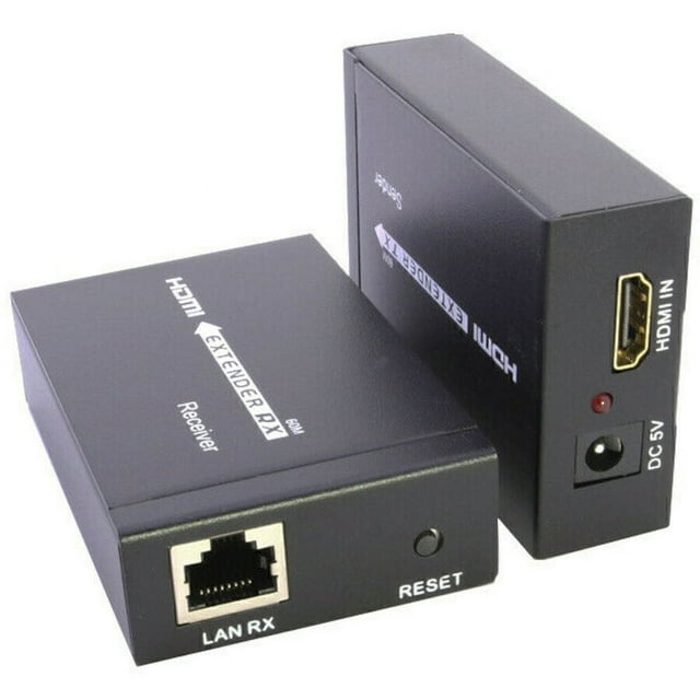JacobsParts HDMI Extender up to 200ft over Cat5 Cat6 Ethernet Network ...
