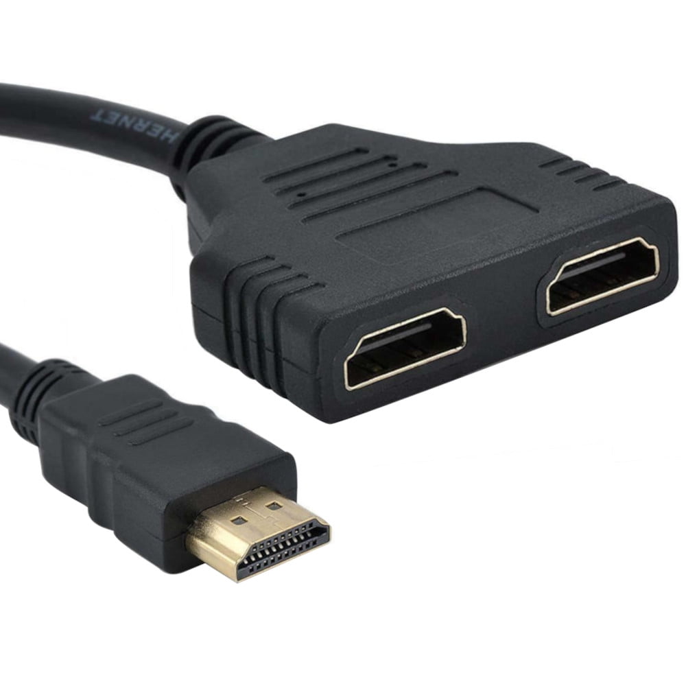 Jacobs Parts HDMI Port Splitter Cable Male to Female 1 Input 2 Output ...