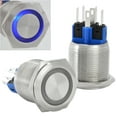 JacobsParts Latching Pushbutton ON/OFF Maintained Power Switch Circular ...