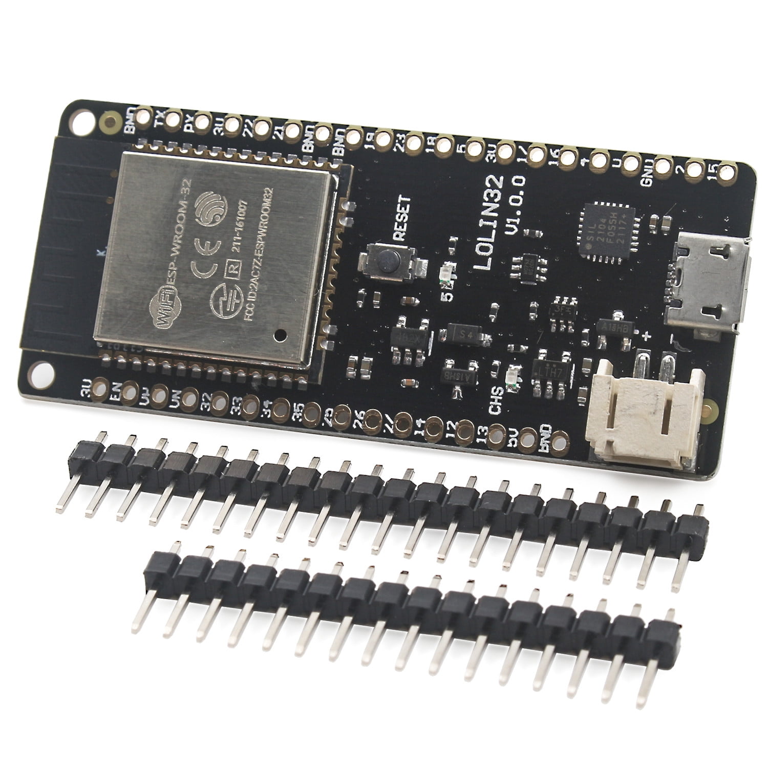 JacobsParts LoLin32 ESP32 WiFi & Bluetooth Development Board CP2104 w/ Lithium Battery ...