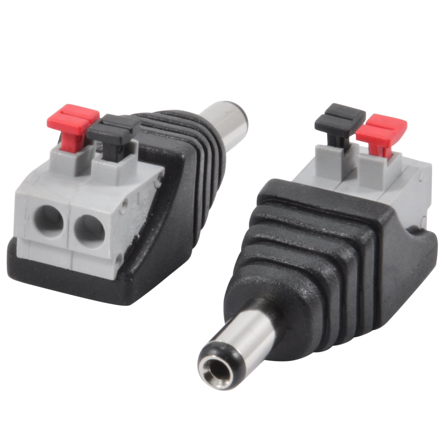 JacobsParts Male DC Barrel Power Plug Screwless Quick Wire Connector 5 ...