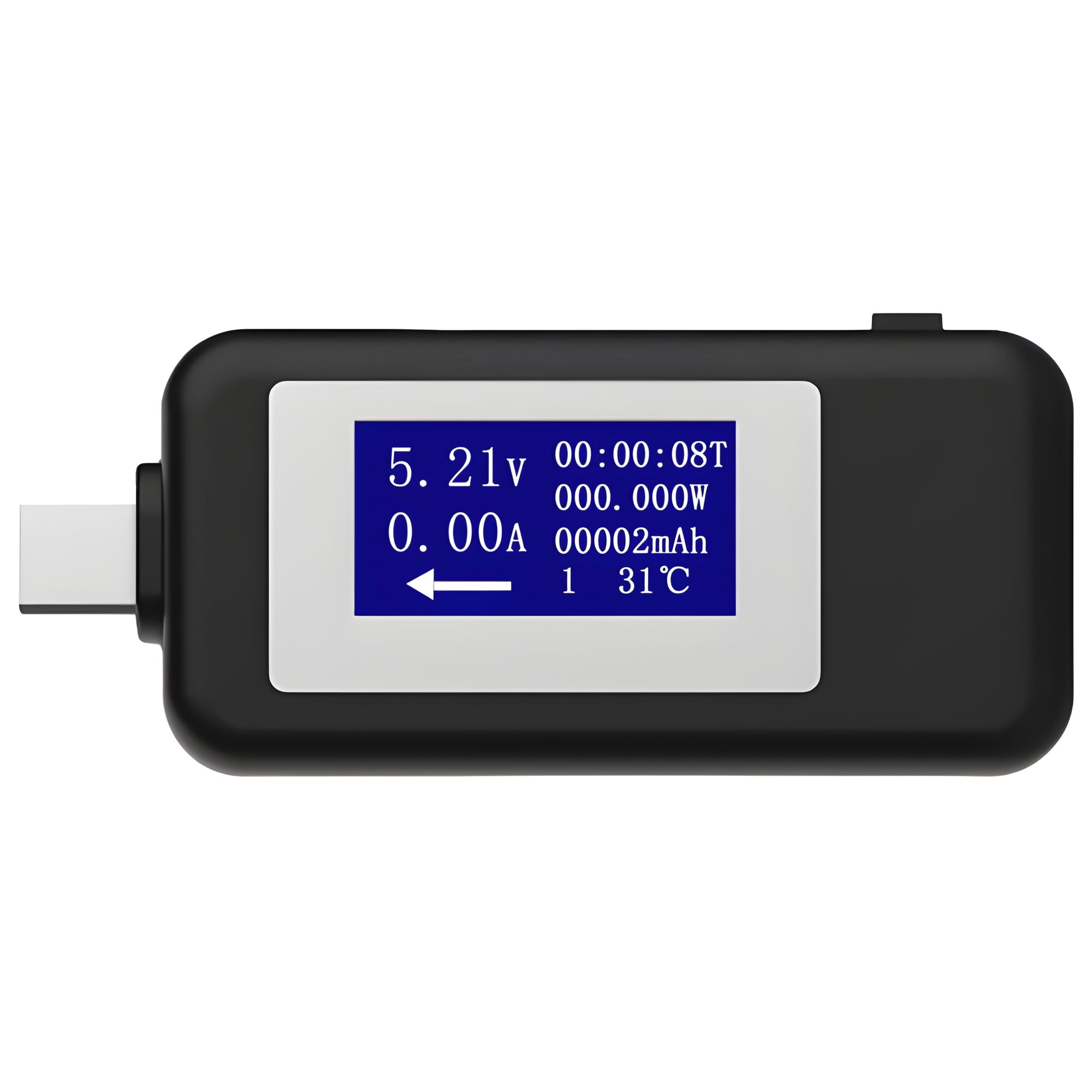 JacobsParts USB C Power Meter: Digital LCD Voltage Current Load Tester ...