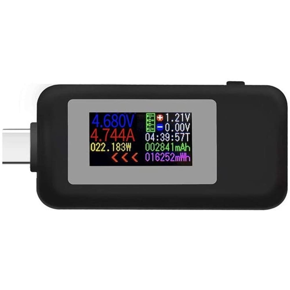 JacobsParts USB Type-C Power Tester Voltage Current Capacity Meter 4 ...