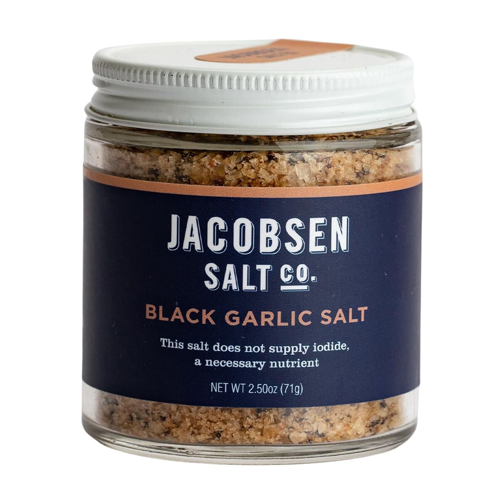Jacobsen Salt Co. Black MFF30 Garlic Salt â€“ Kosher Sea Salt, Non ...