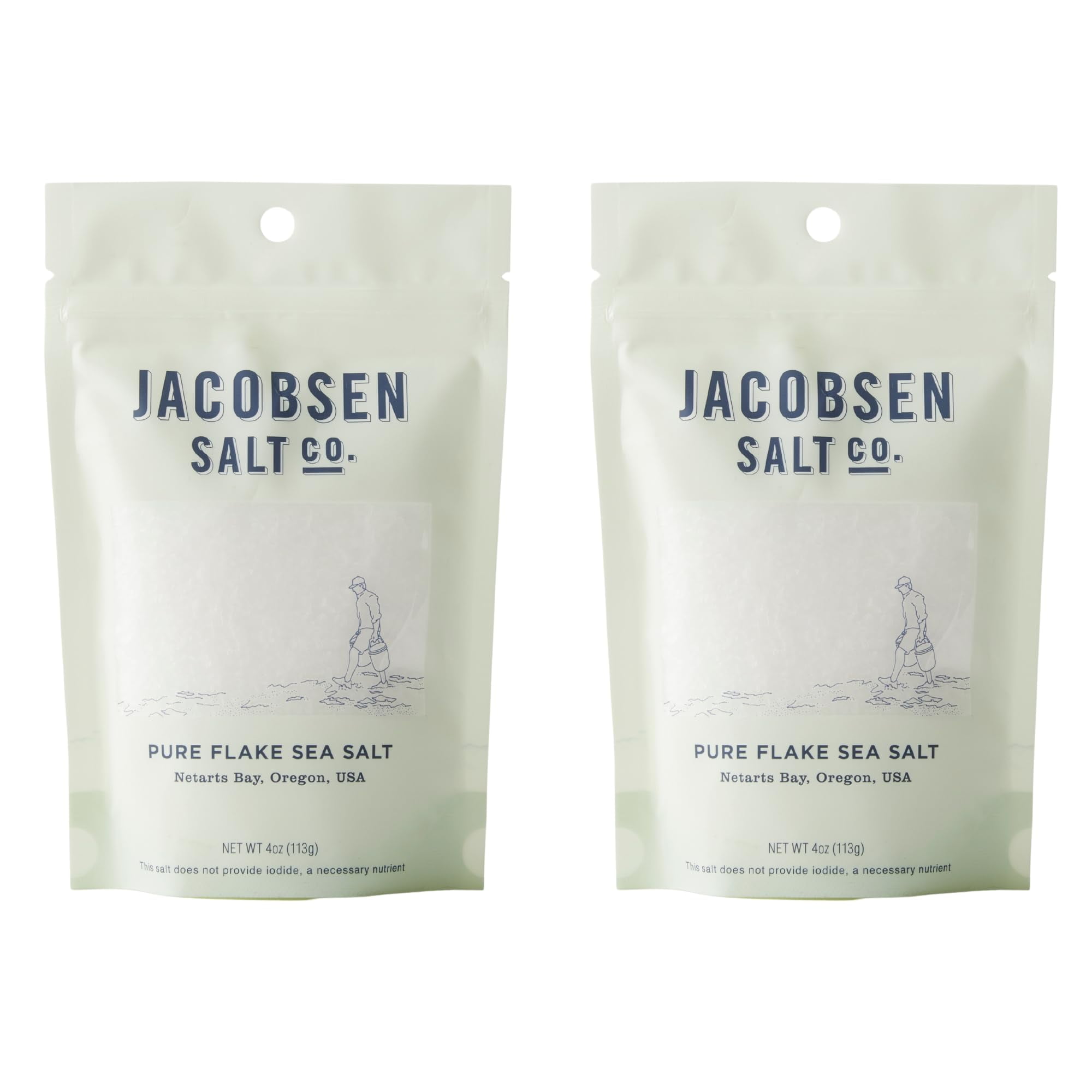 Jacobsen Salt Co. Pure KEF28 Flake Sea Salt - Kosher Salt, Coarse, Non ...