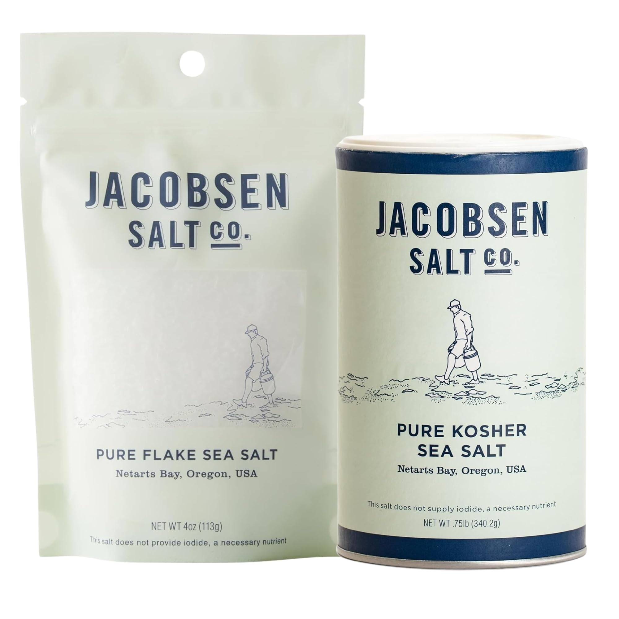 Jacobsen Salt Co. Sea KEF28 Salt Variety Pack - Coarse, Non-Iodized ...