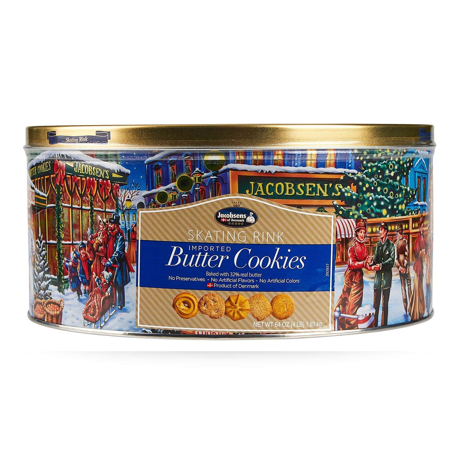 Jacobsens Original Premium Danish Butter Cookies 4 lbs - Walmart.com
