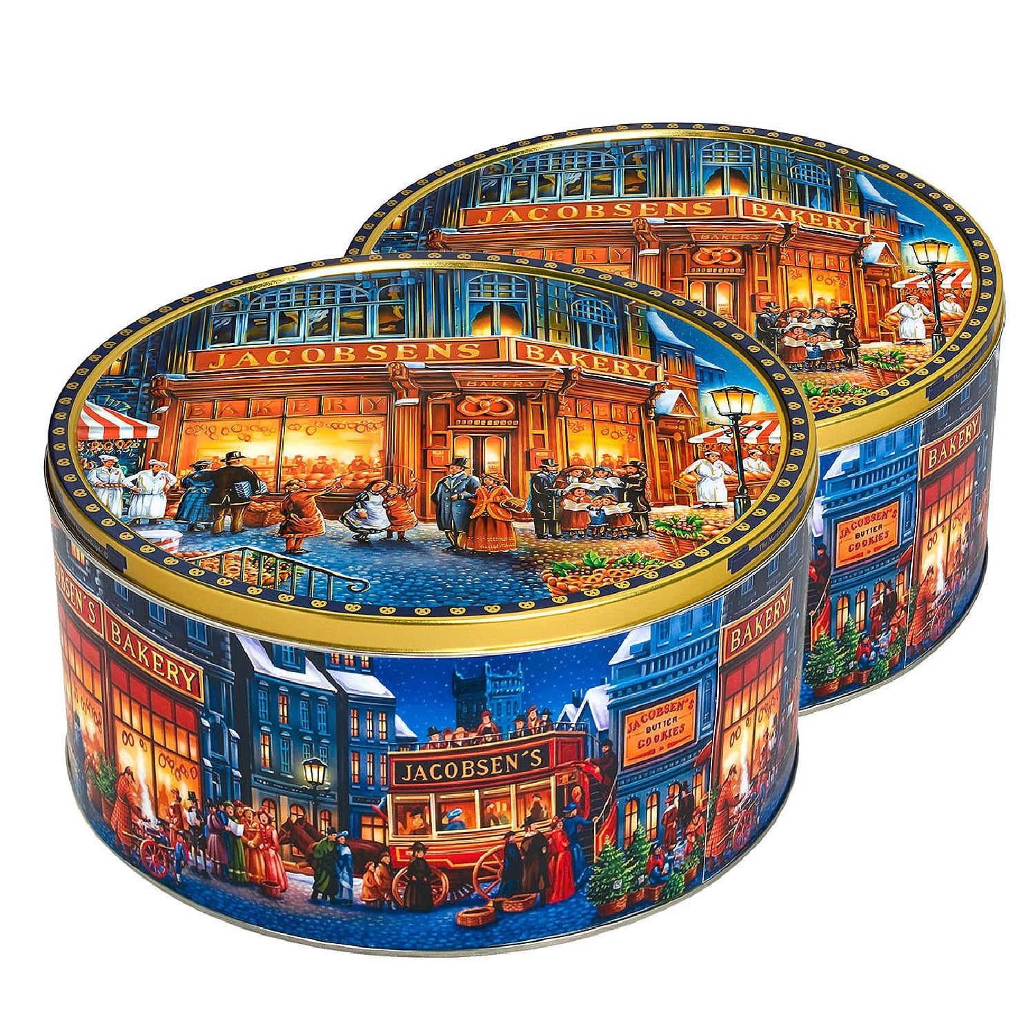 Jacobsens Original Premium Danish Butter Cookies 2-Pack (2 x 4 lbs tins ...